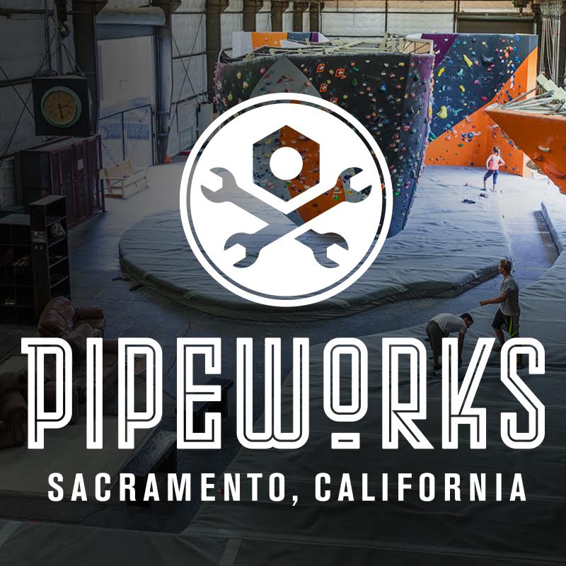 New Logo for Sacramento Pipeworks - Touchstone Climbing